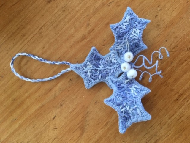 Stumpwork Holly - Embroiderers' Guild of Peterborough
